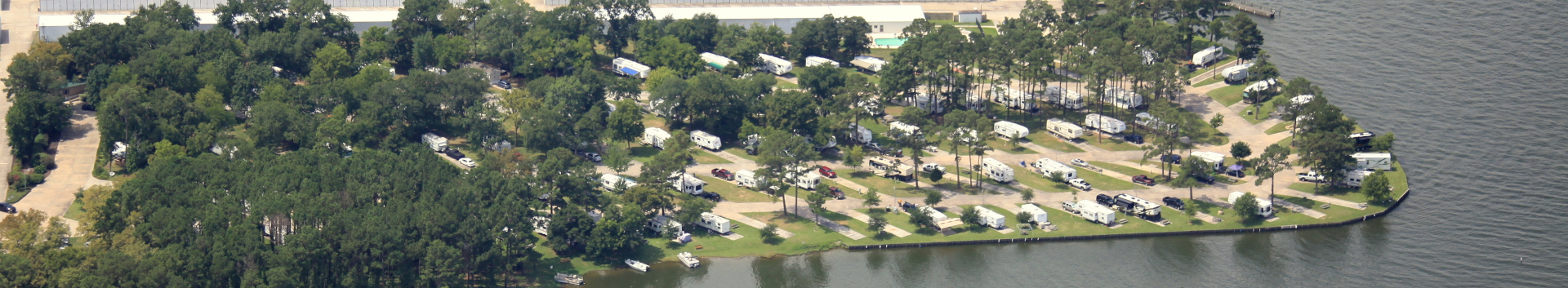 Aerial Photos Around Lake Conroe | Sunset Shores RV Park